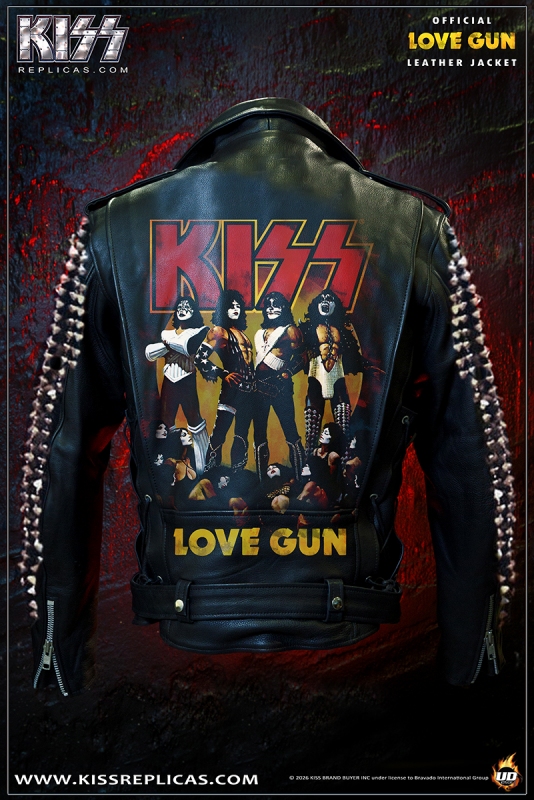 KISS: LOVE GUN Leather Album Jacket